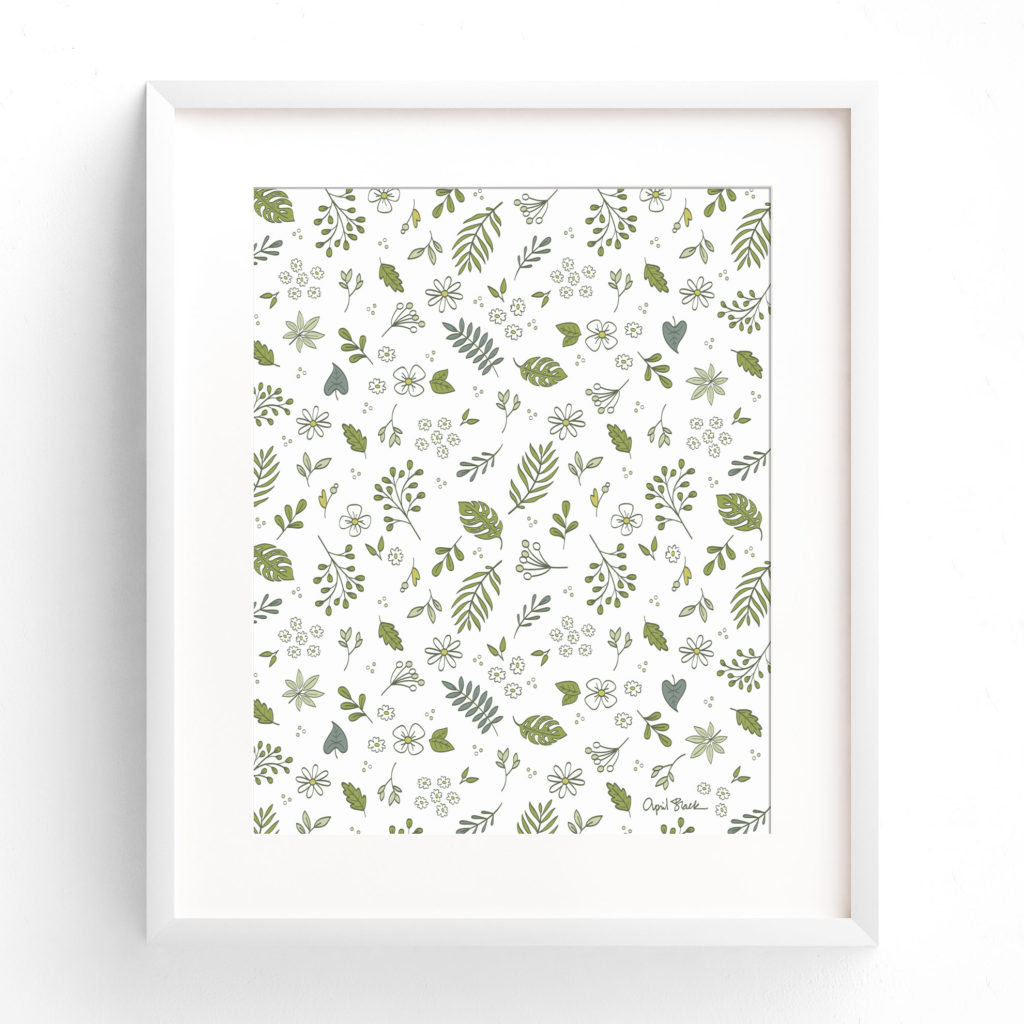 Scratch & Dent: 11x14, 8x10 Plants Bundle (Set of 2) - April Black