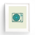 Print // Record Player - April Black