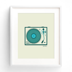Print // Record Player - April Black
