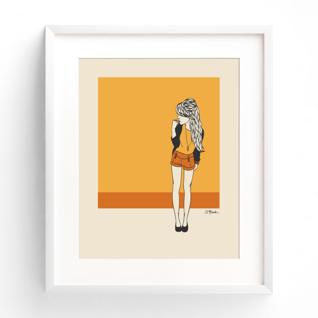 Print // Color Block Orange - April Black